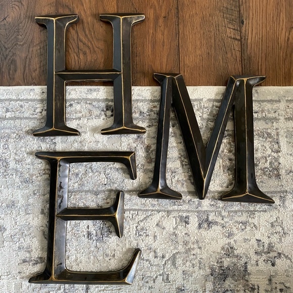 Accents | H M E Wall Letters | Poshmark